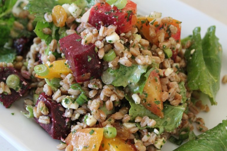 Farro and Beet Salad | highmadefood.com